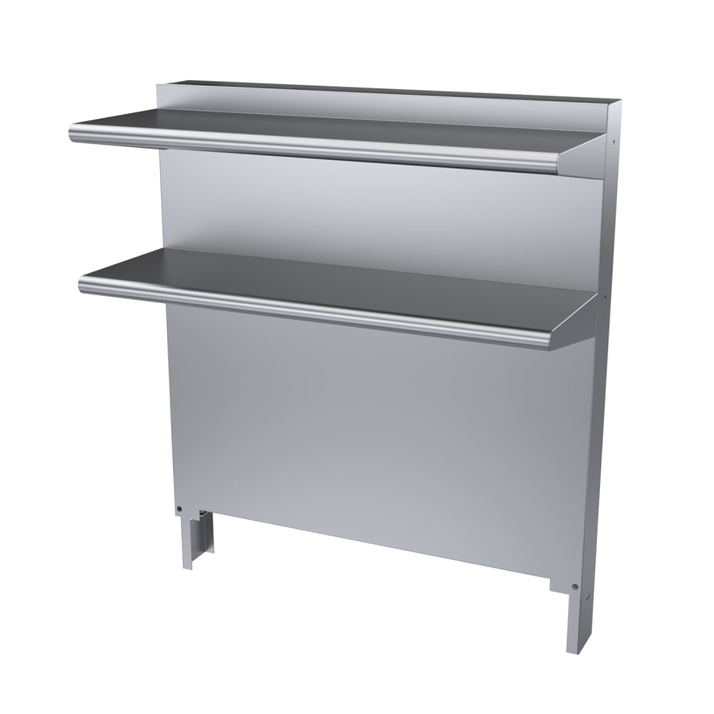 Garland CCDHS-36 Cuisine Backguard/Flue Riser w/ Double High Shelves ...