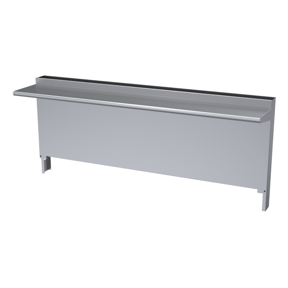Garland CCHS-72 Cuisine Backguard/Flue Riser w/ Single High Shelves, 35 ...
