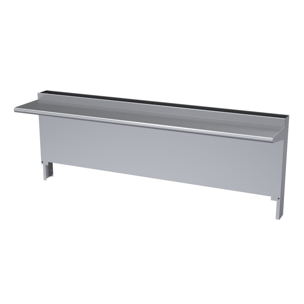 Garland CCHS-72SU Cuisine Backguard/Flue Riser w/ Single High Shelves ...