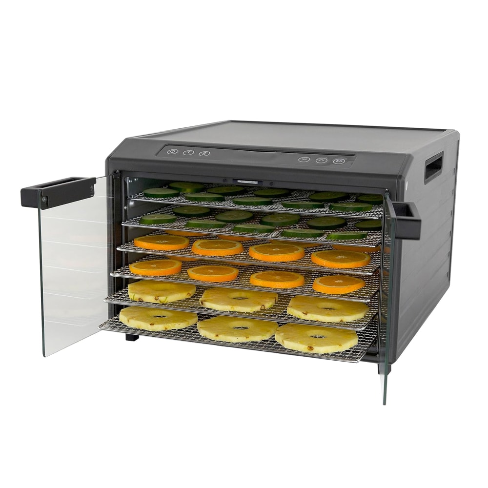 Excalibur DH06SCSS13 6 Tray Countertop Commercial Dehydrator w/ Glass Door