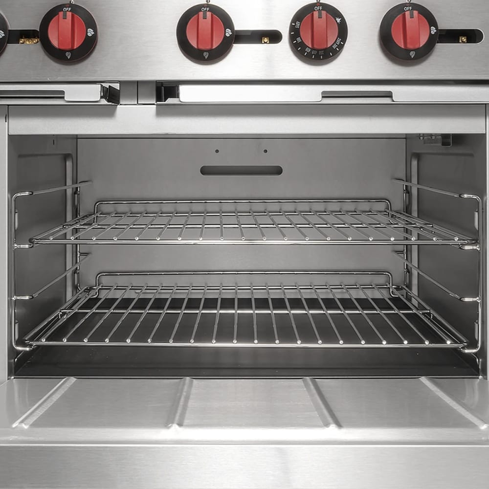 MoTak MR6-G24-C-S 36" 2 Burner Gas Range w/ Griddle & Standard Oven ...