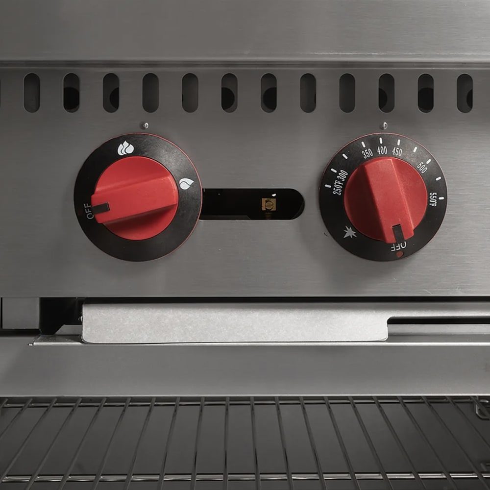 MoTak MR6-G24-C-S 36" 2 Burner Gas Range w/ Griddle & Standard Oven ...