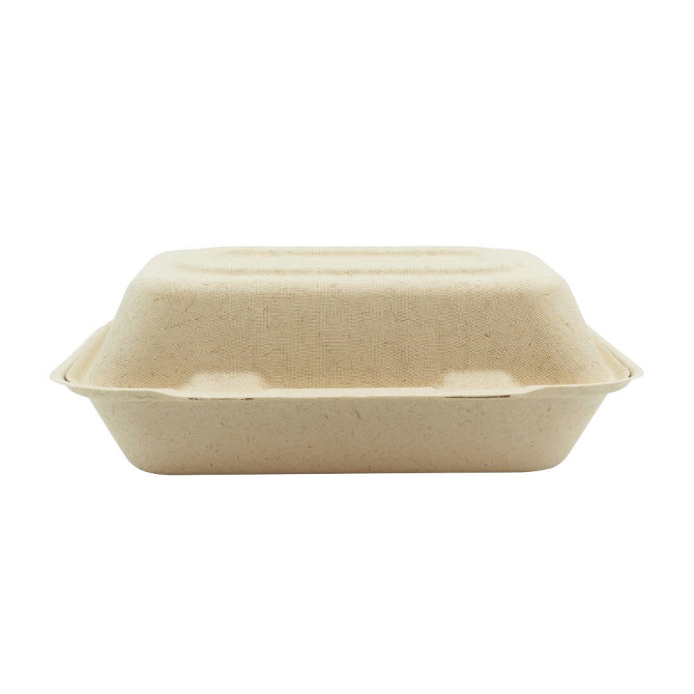 Genera Rectangular Disposable To Go food Container - 9" x 6", Molded ...