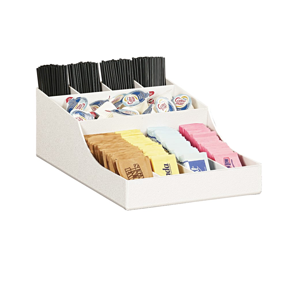 Cal-Mil 1259-15 Condiment Organizer w/ (9) Bins - White