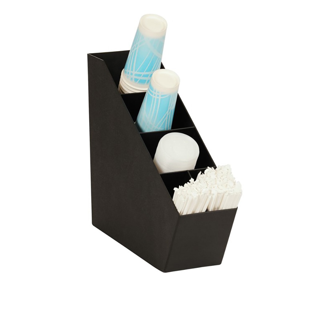 Cal-Mil 24065-4-13 Cup, Lid, & Straw Organizer, (4) Compartment, All ...