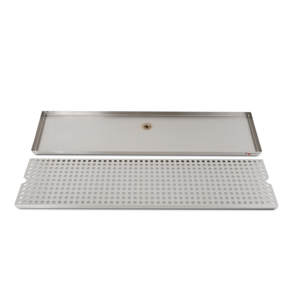 Micro Matic DP-820D-30 Surface Mount Drip Tray Trough w/ 5/8" Drain ...