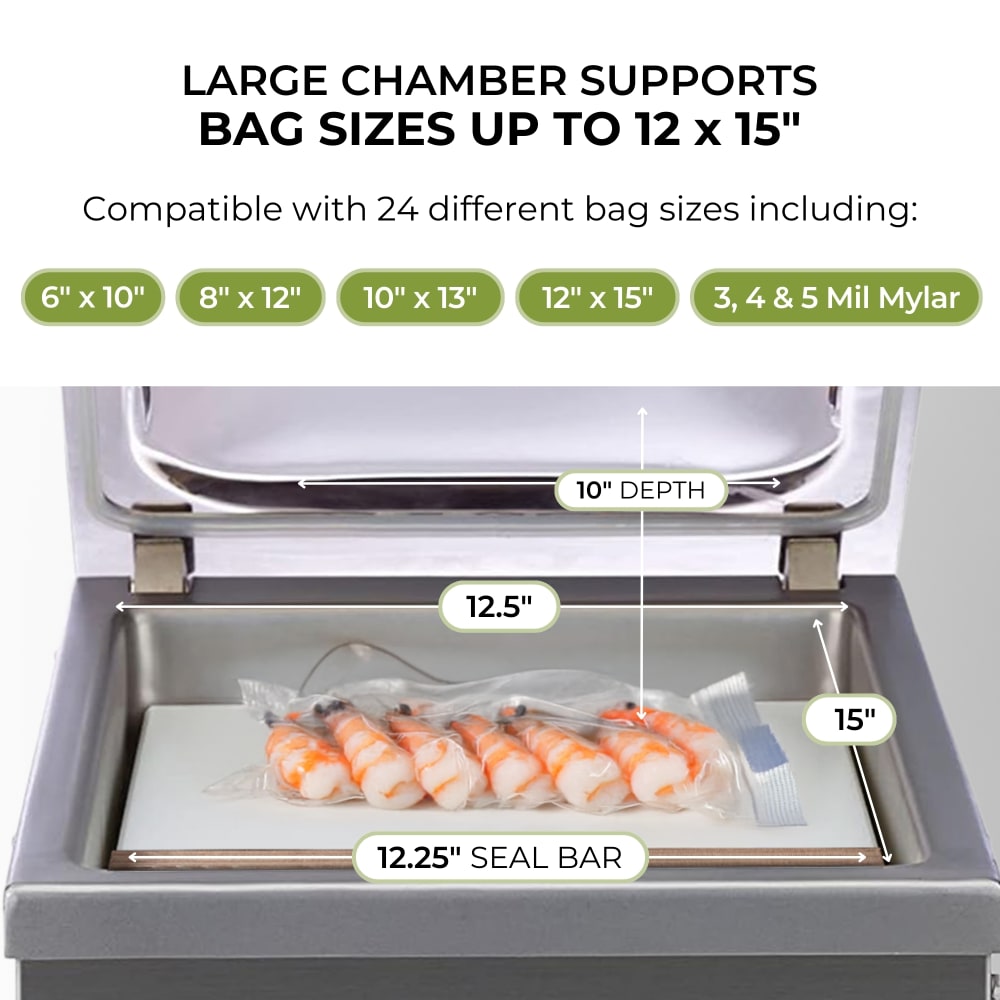VacMaster VP230 Chamber Vacuum Sealer w/ 12 1/4" Seal Bar, 110v