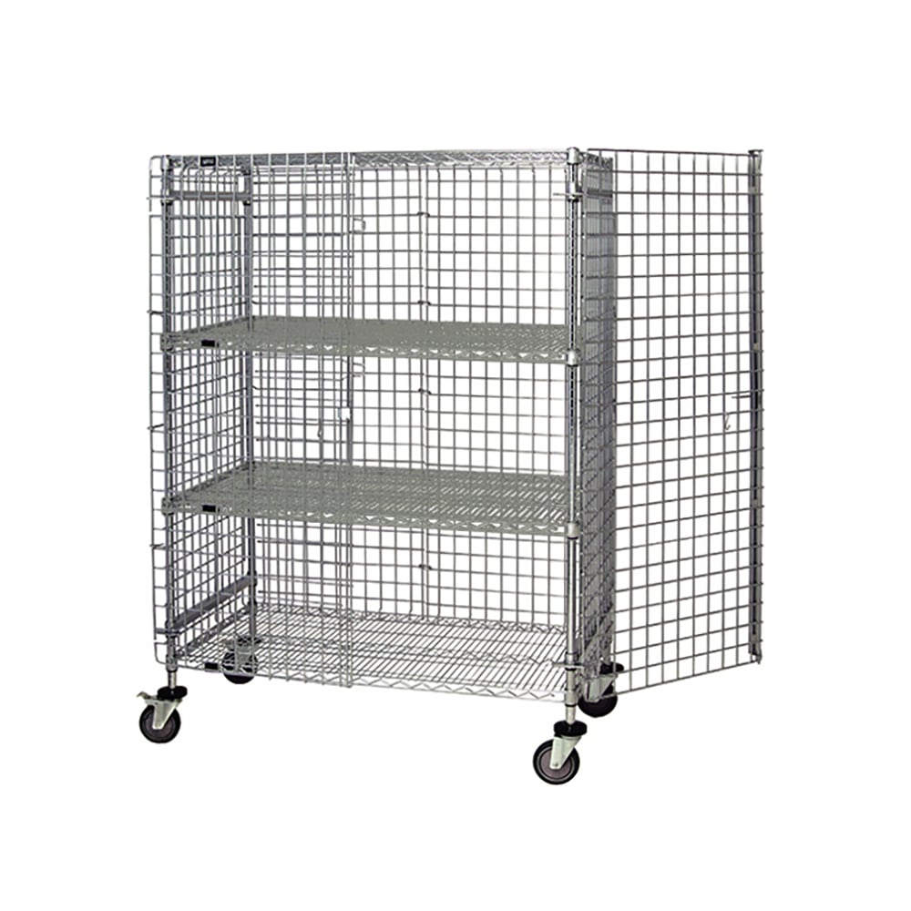 Quantum Food Service 48" Mobile Security Cage - 18"W, Chrome (M1848 ...