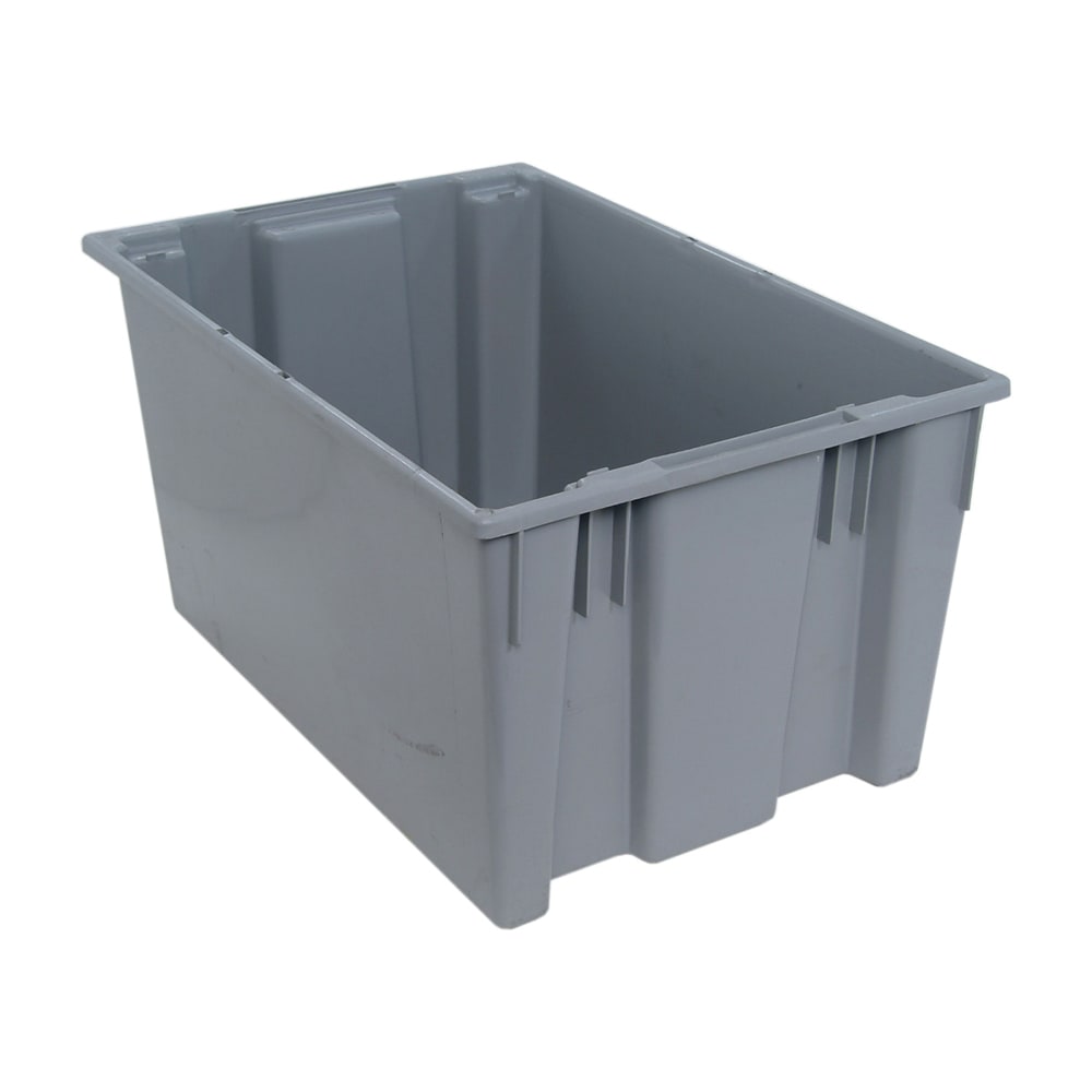 Quantum Food Service Stack & Nest Shelf Tote - 29 1/2" x 19 1/2", Gray ...