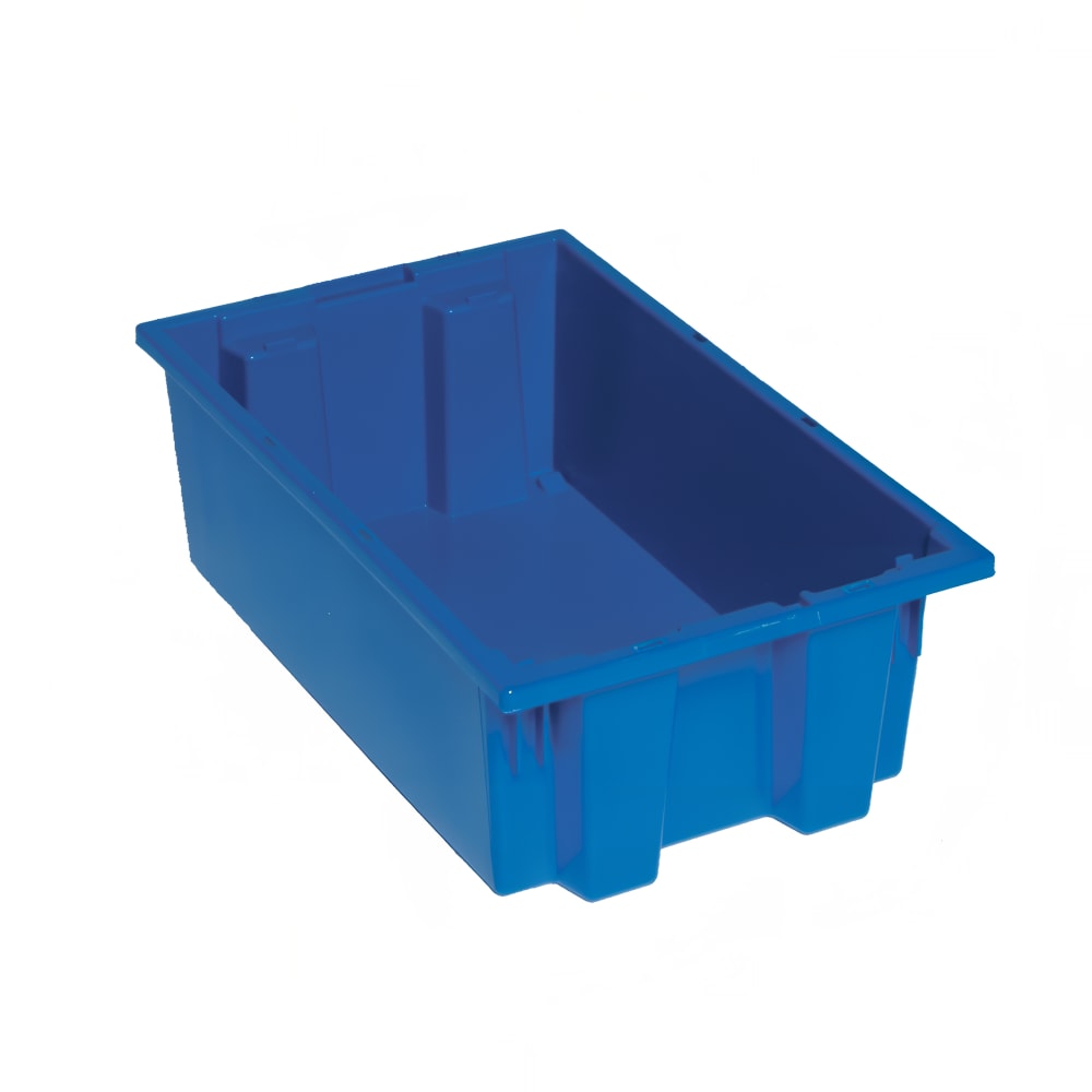 Quantum Food Service Stack & Nest Shelf Tote - 18" x 11", Blue (SNT180)