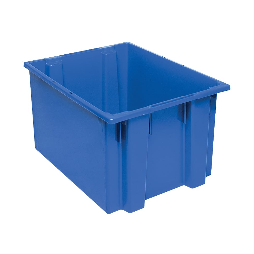 Quantum Food Service Stack & Nest Shelf Tote - 23 1/2" x 19 1/2", Blue ...