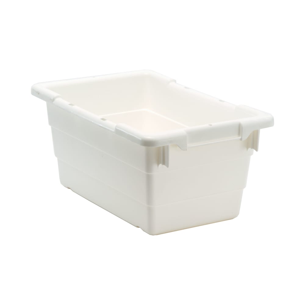 Quantum Food Service Cross Stack Shelf Tub - 17 1/4" x 11", White ...