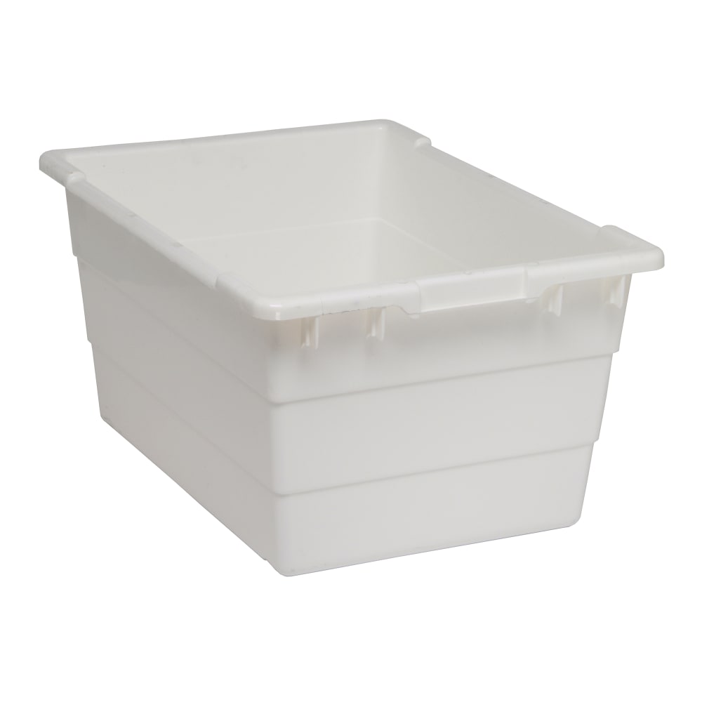 Quantum Food Service Cross Stack Shelf Tub - 23 3/4" x 17 1/4", White ...