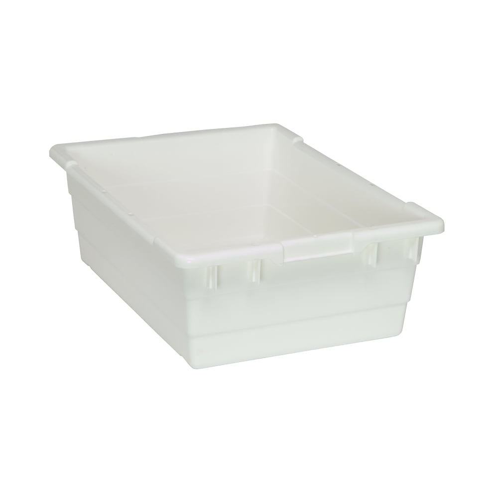 Quantum Food Service Cross Stack Shelf Tub - 23 3/4" x 17 1/4", White ...