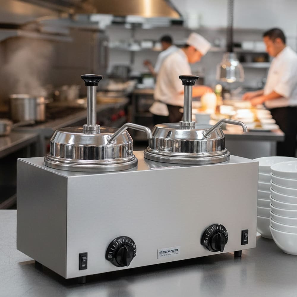Server 6 qt All Purpose Topping Warmer - 1/8 oz Increments, 120v (81230)