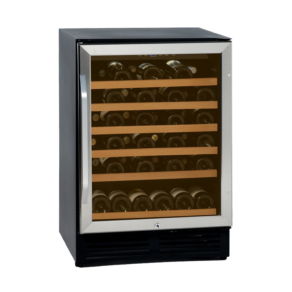 Avanti WCR506SS 23 1/2" One Section Wine Cooler w/ (1) Zone - 50 Bottle ...