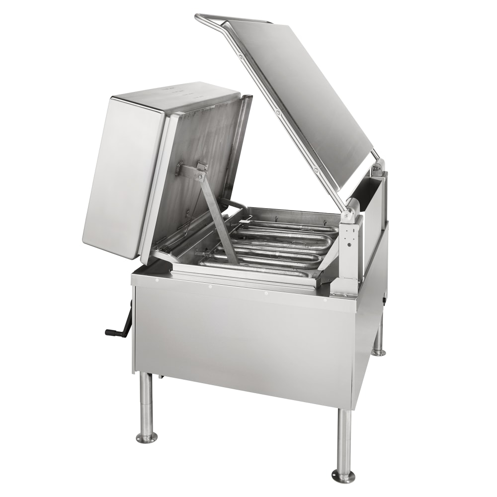 Vulcan VG40 40 gal. Tilt Skillet - Open Base, Strainer, Liquid Propane