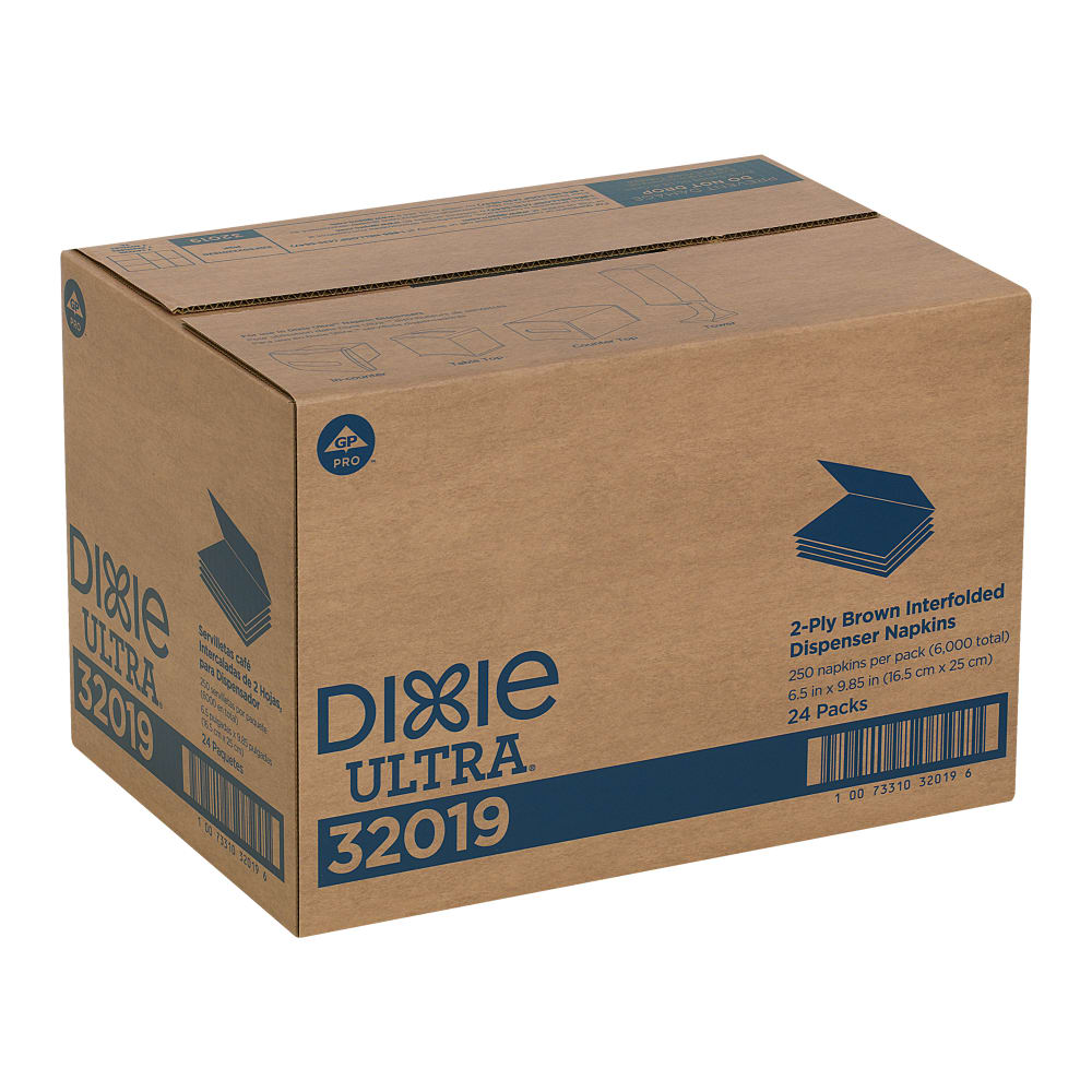 Dixie 32019 Dixie Ultra® 2 ply Interfold Dispenser Napkins - 9 9/10" x ...
