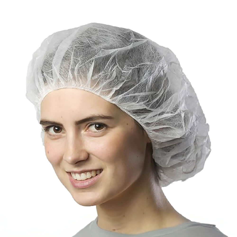 Cellucap Manufacturing 21" Bouffant Cap - White (BI4HS)