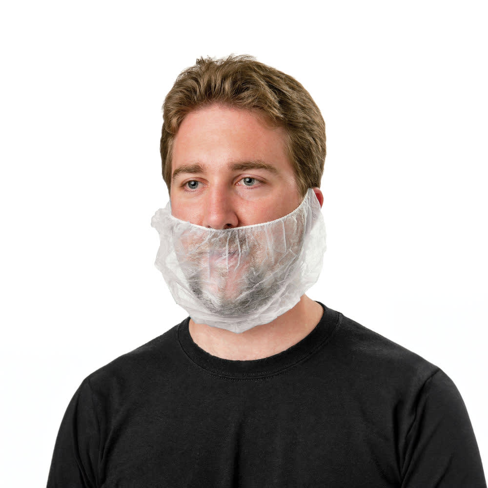 Cellucap Manufacturing Beard Protector - Poly, White (BP4R)
