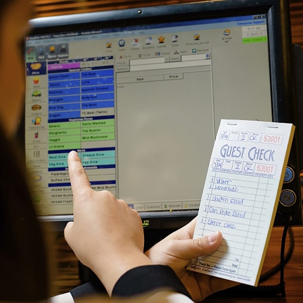 National Checking Company Guest Check - (1) Part Booked, (16) Lines (G3674)