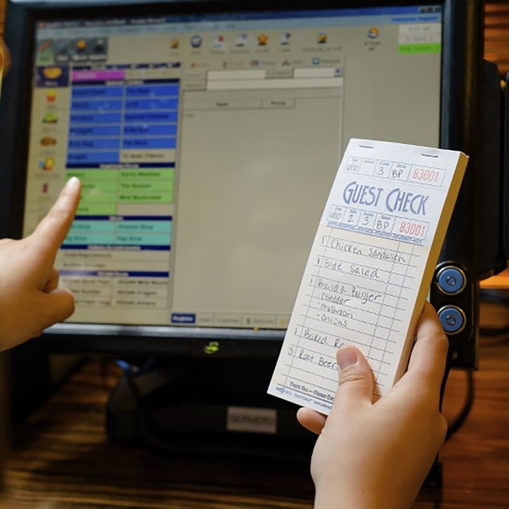 National Checking Company Guest Check - (1) Part Booked, (13) Lines (S3674)