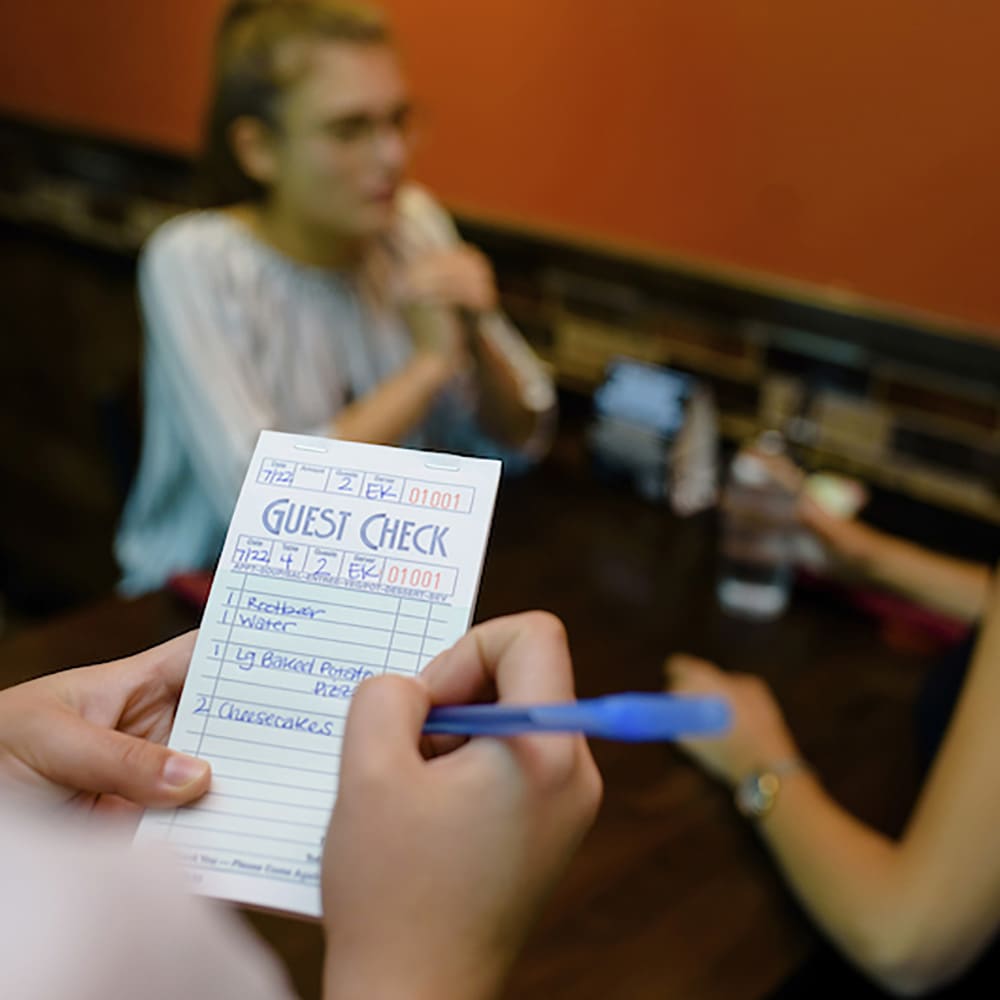 National Checking Company Guest Check - (1) Part Booked, (16) Lines ...