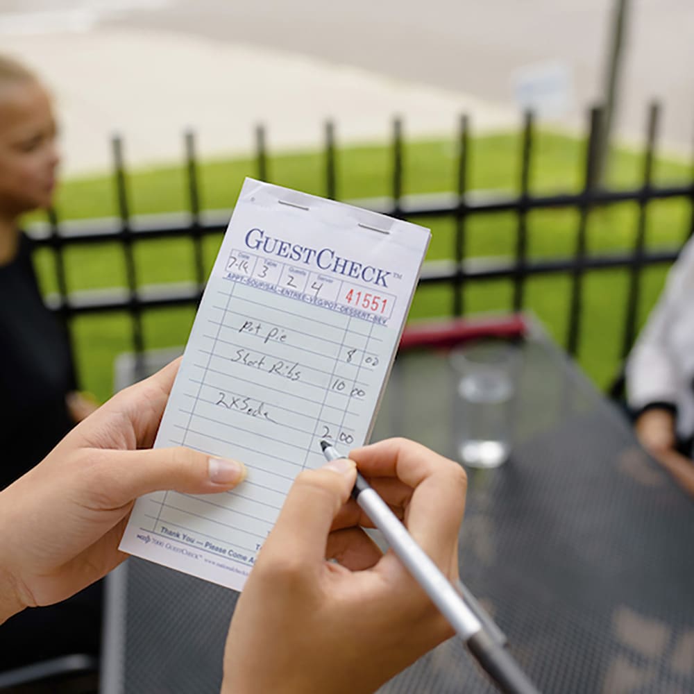 National Checking Company Guest Check - (2) Parts Booked, (17) Lines ...