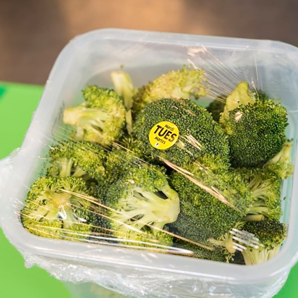 National Checking Company Round Permanent Food Storage Label - 3/4 ...