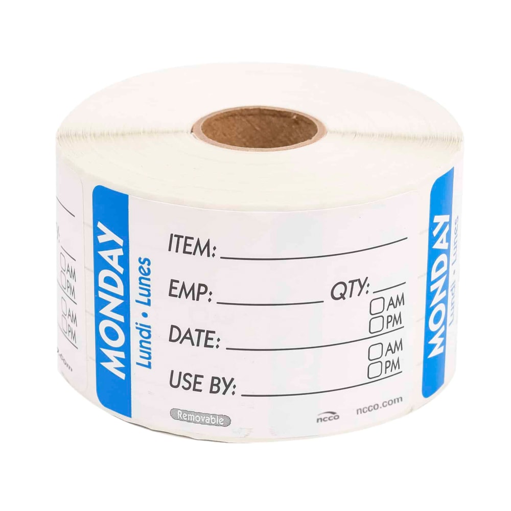 National Checking Company Rectangular Write On Food Storage Label - 2 ...