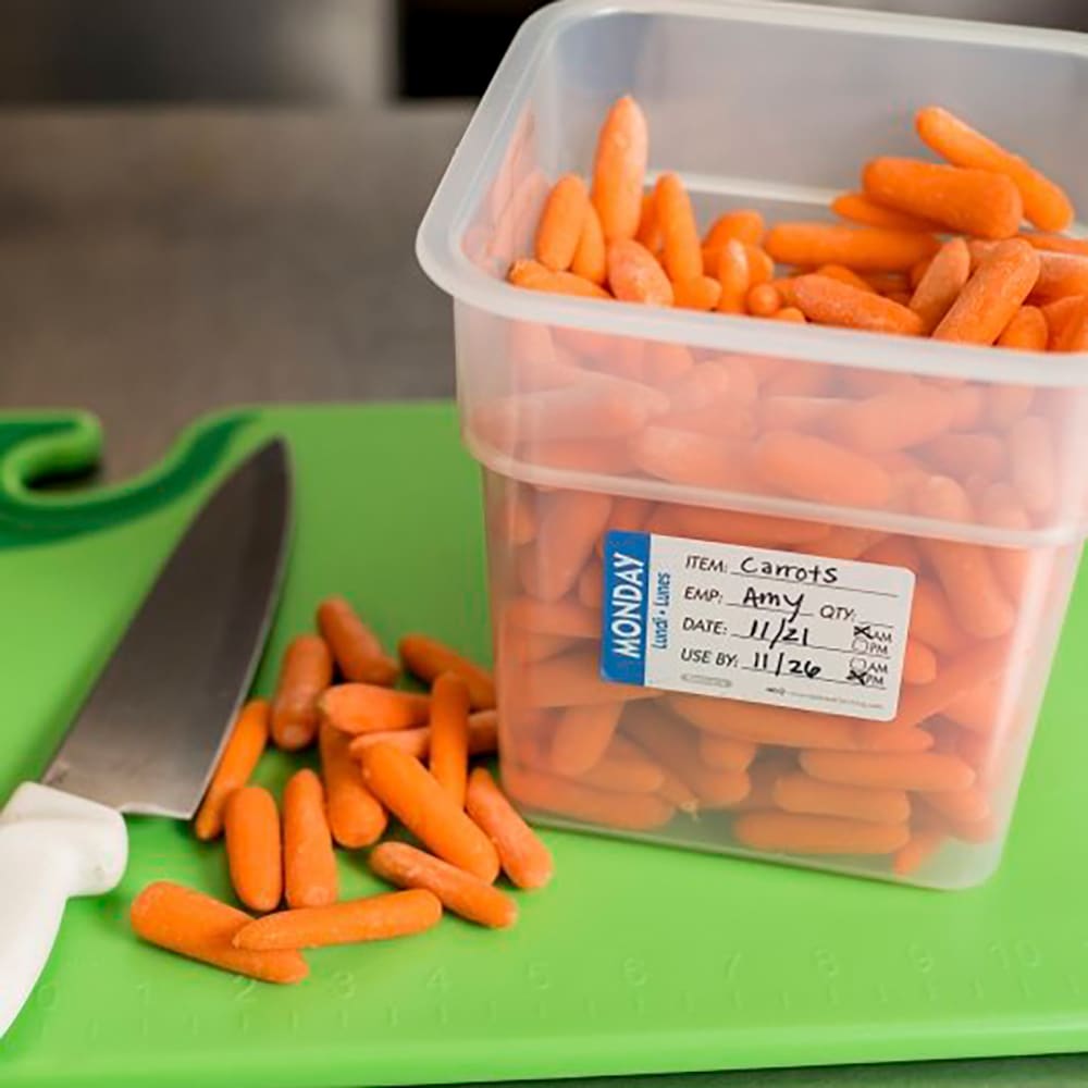 National Checking Company Rectangular Write On Food Storage Label - 2 ...