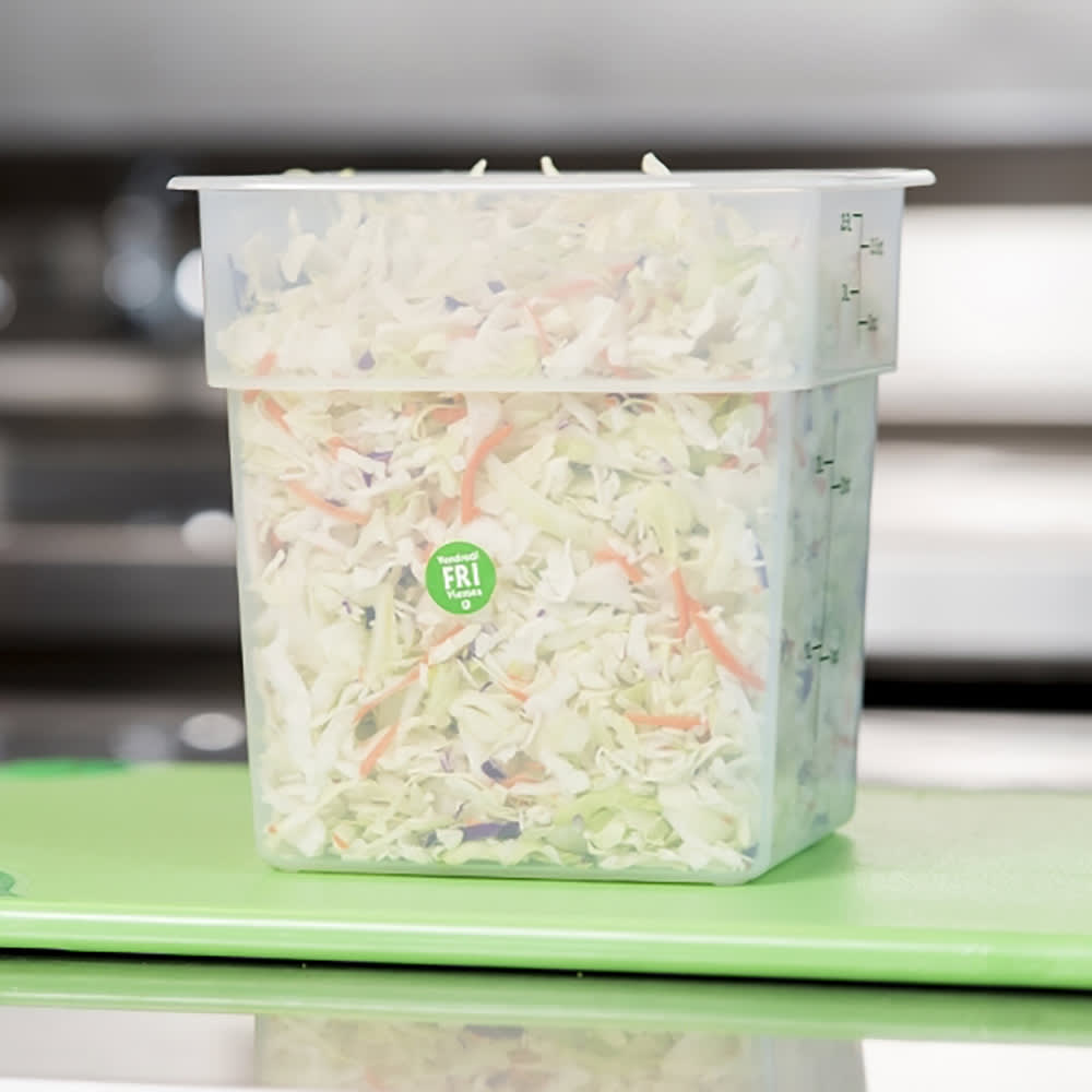 National Checking Company Round Removable Food Storage Label - 3/4 ...