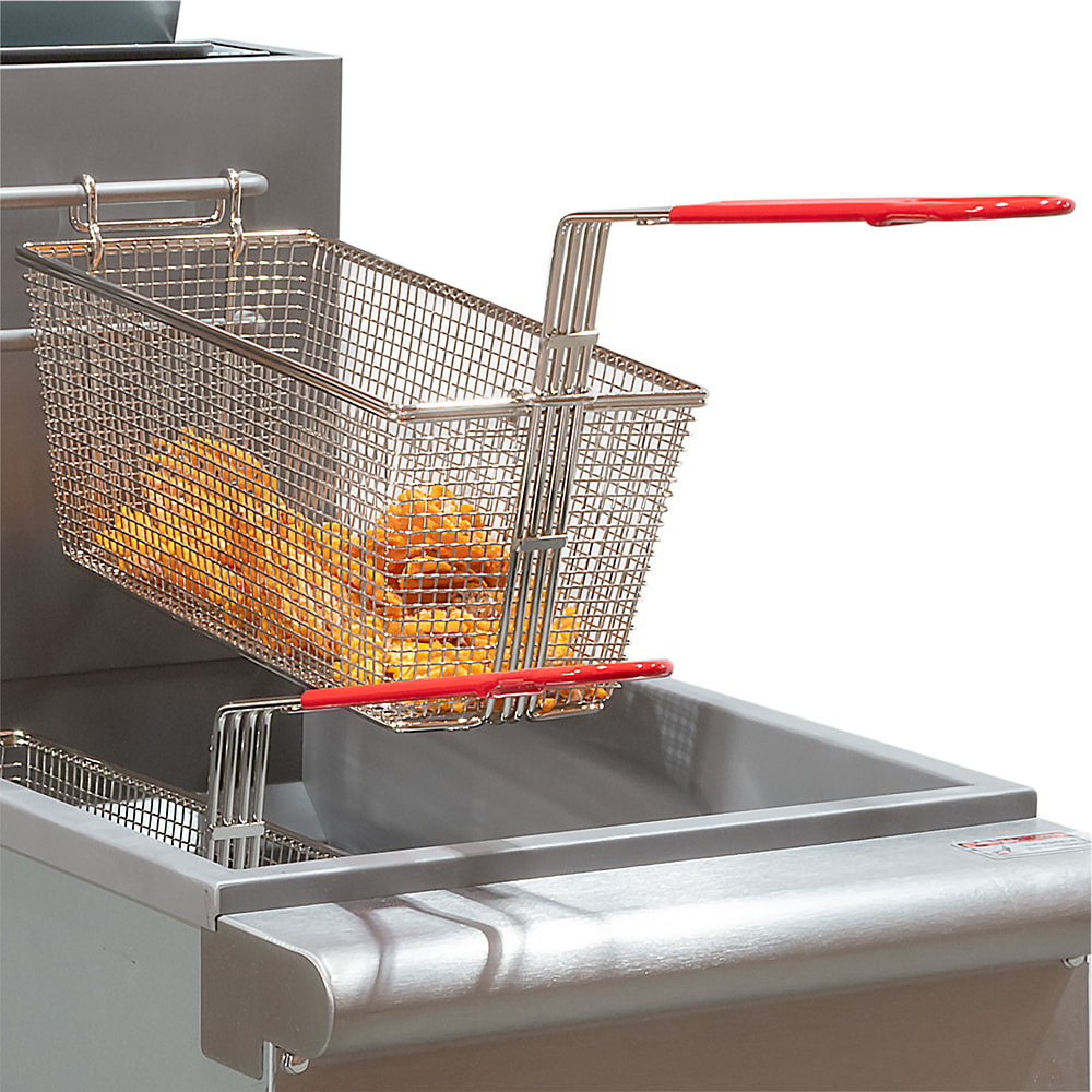 MoTak MGF3-N-C Gas Fryer - (1) 40 lb Vat, Floor Model, Natural Gas