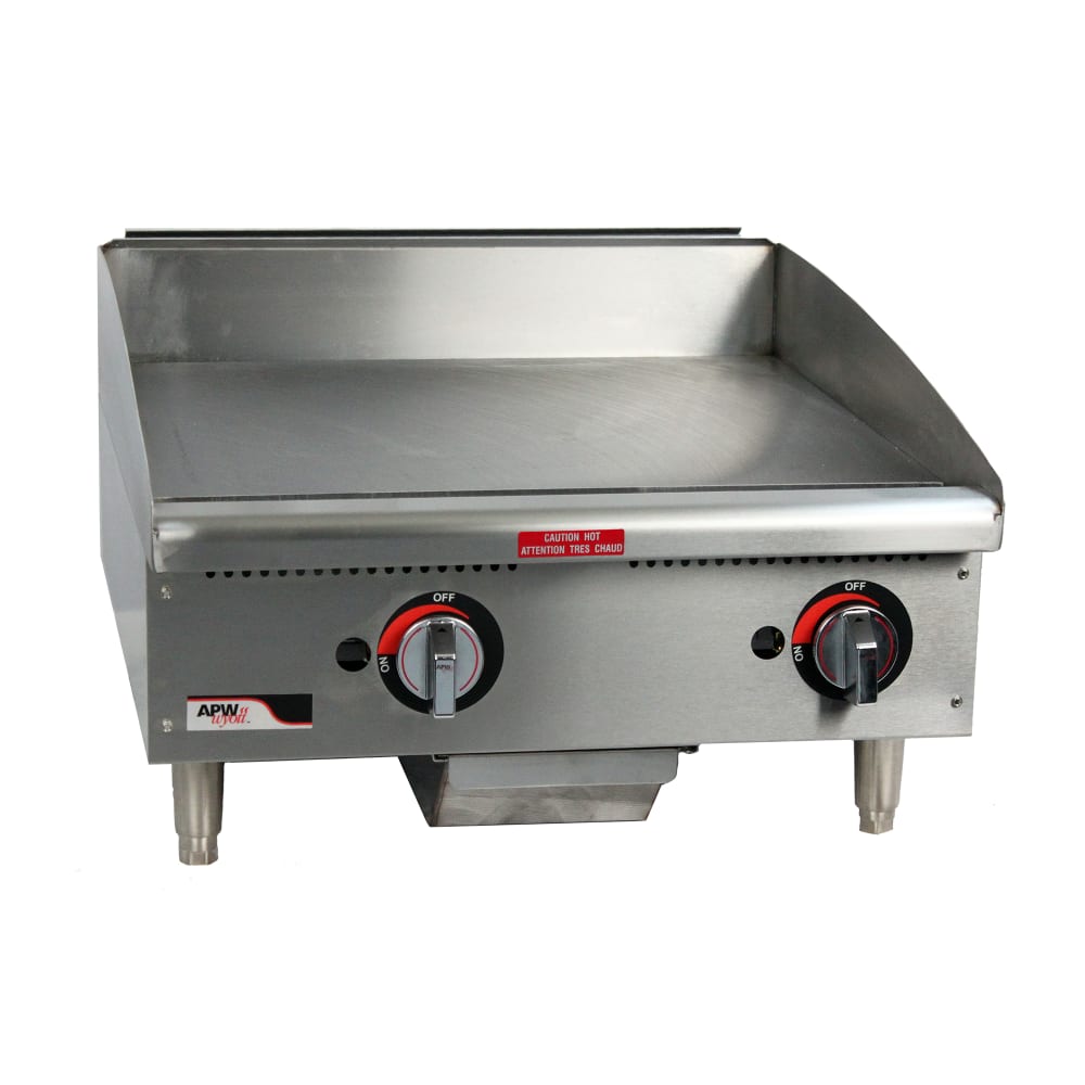 APW Wyott GGM-48S 48" Gas Griddle w/ Manual Controls - 1" Steel Plate ...