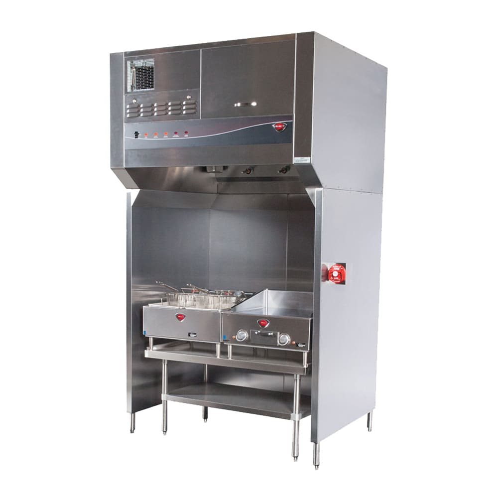 Wells WVU-48 61 9/10" Universal Ventless Hood w/ 4 Stage Filtration ...