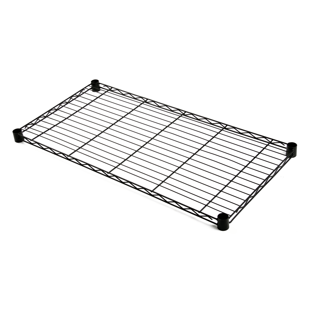 Quantum Food Service Epoxy Coated Wire Shelf - 36"W x 18"D (1836BK)
