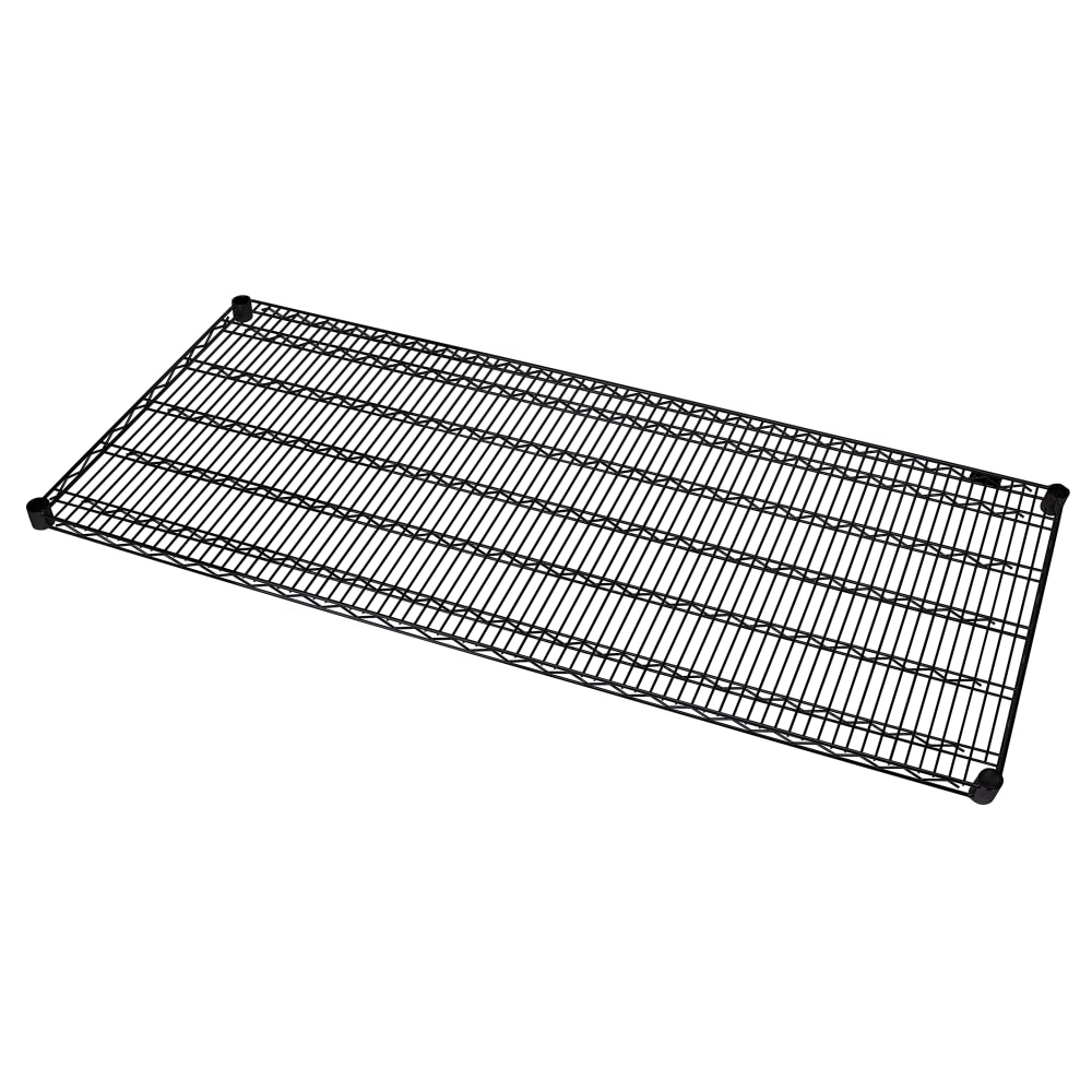 Quantum Food Service Epoxy Coated Wire Shelf - 60"W x 24"D (2460BK)