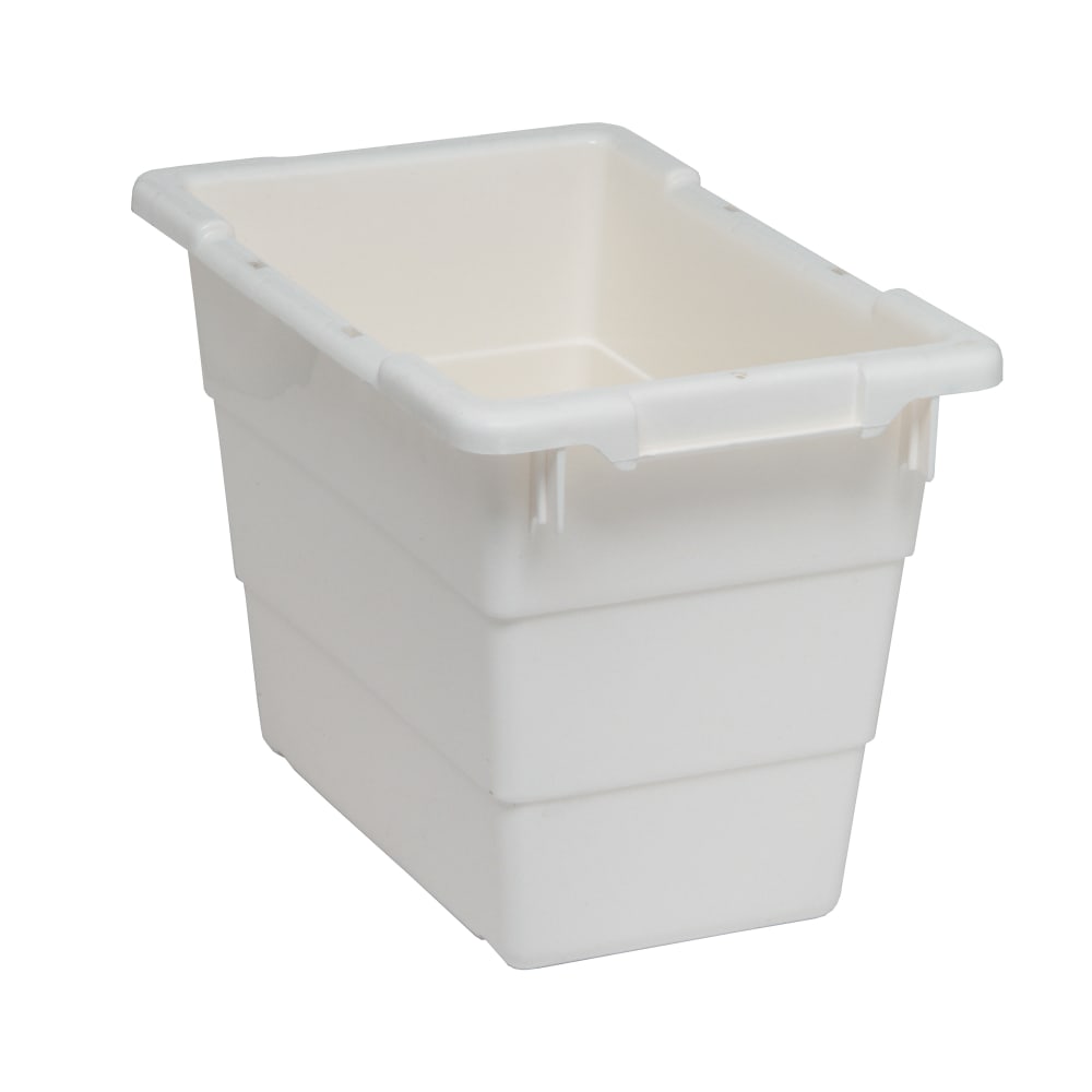 Quantum Food Service Cross Stack Shelf Tub - 17 1/4" x 11", White ...