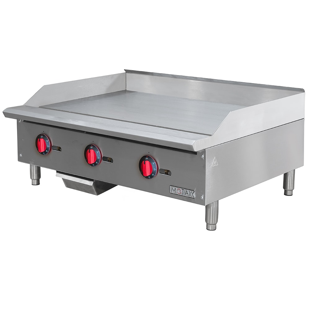 MoTak MGR36-T 36" Gas Griddle w/ Thermostatic Controls - 3/4" Steel ...