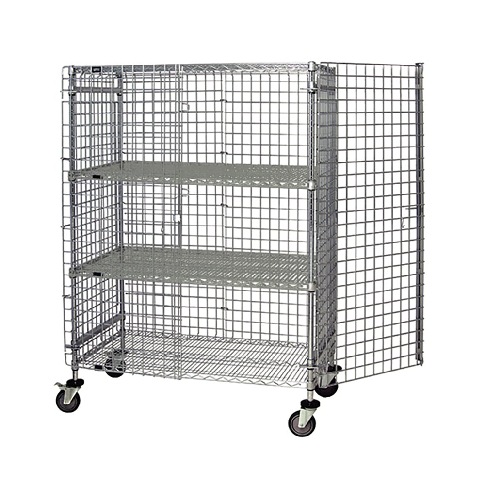 Quantum Food Service 36" Mobile Security Cage - 21"W, Chrome (M2136 ...