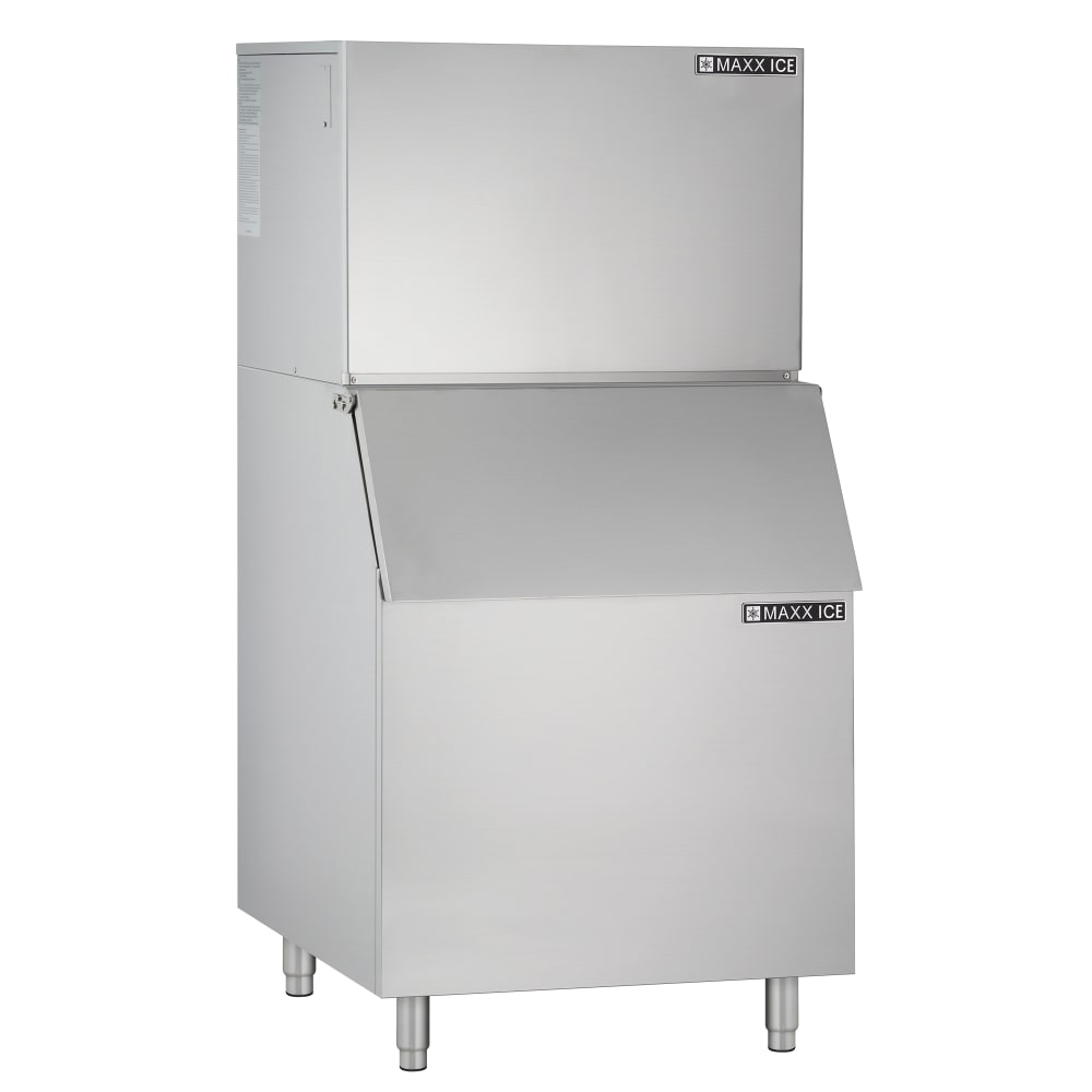 Maxx Ice MIM452B 460 lb Full Cube Ice Machine w/ Bin - 400 lb Storage ...