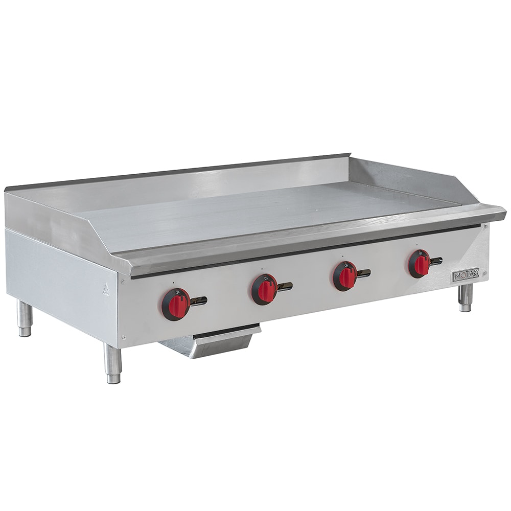 MoTak MGR48 48" Gas Griddle w/ Manual Controls - 3/4" Steel Plate ...