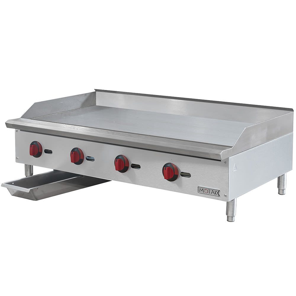 MoTak MGR48 48" Gas Griddle w/ Manual Controls - 3/4" Steel Plate ...