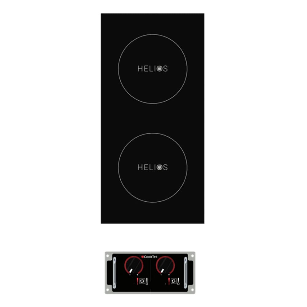 CookTek HRD-9500-FB35-1 Helios Drop-In Induction Cooktop w/ (2) Burners ...
