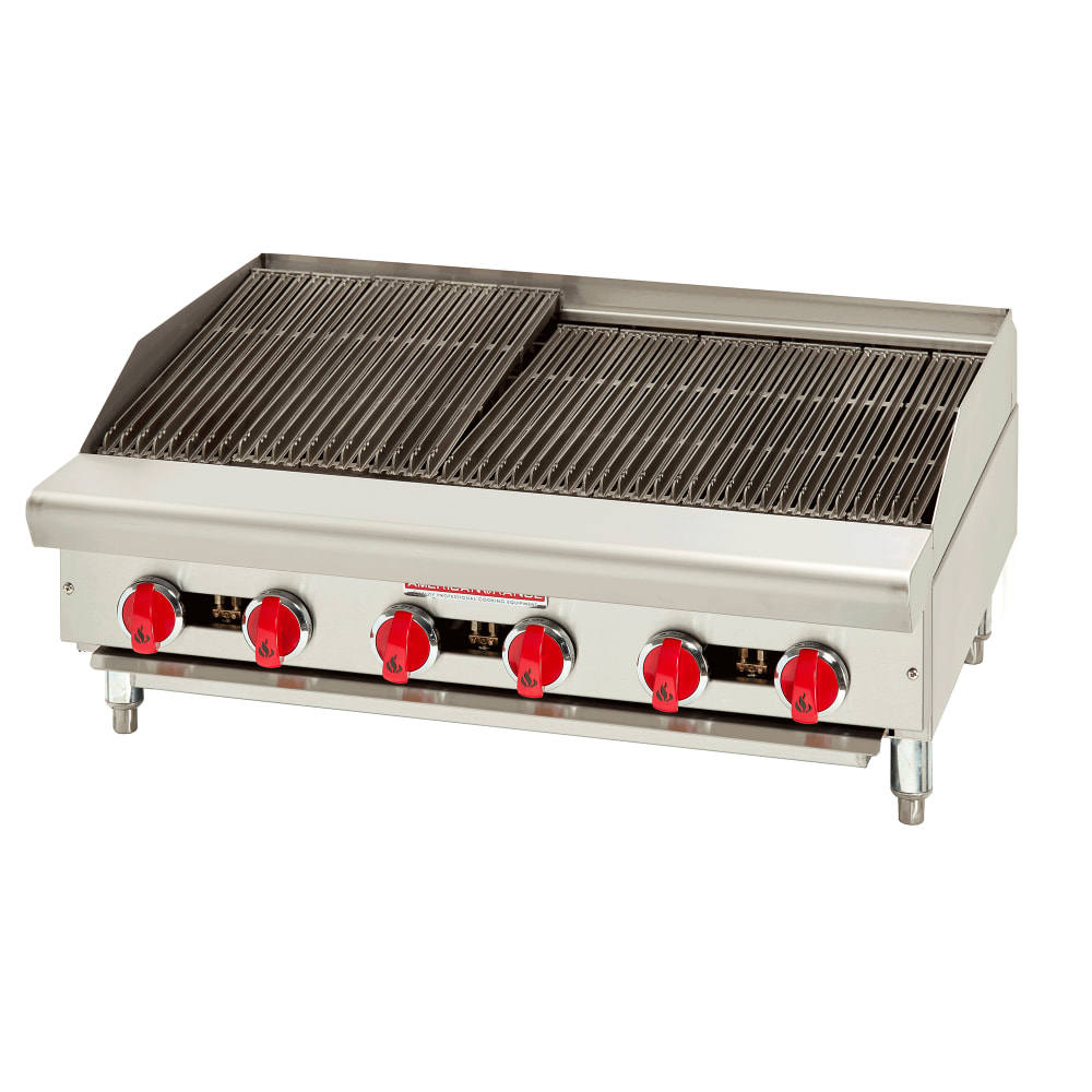 American Range ARSRB-36 36" Gas Charbroiler w/ Cast Iron Grates ...
