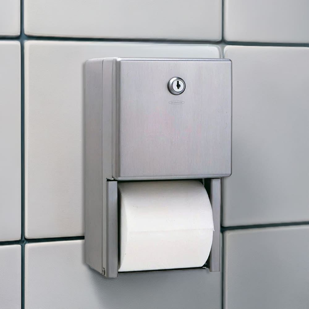 Bobrick B-2888 Surface-Mounted Multi-Roll Toilet Tissue Dispenser ...