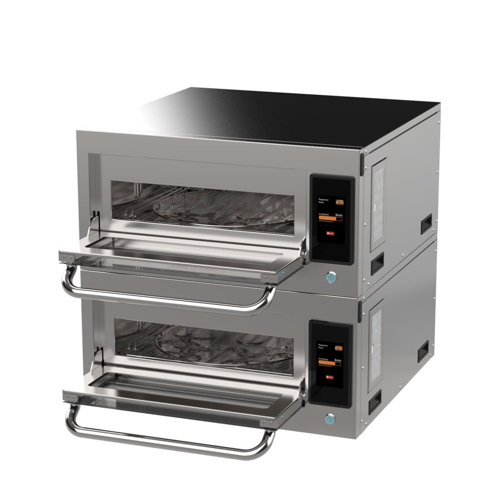 Pratica Countertop Double Multi-Purpose Deck Oven - 208-240v (FORZASTIDBL)