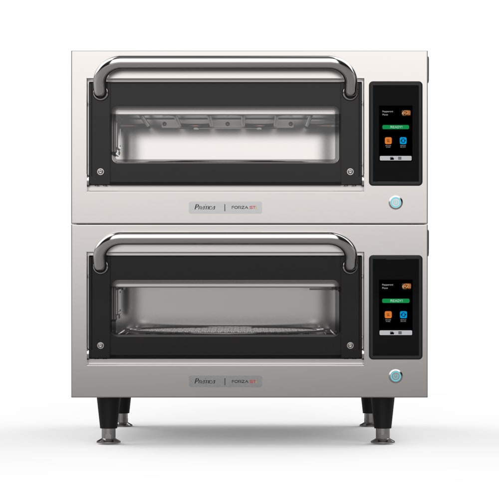 Pratica Countertop Double Multi-Purpose Deck Oven - 208-240v (FORZASTIDBL)