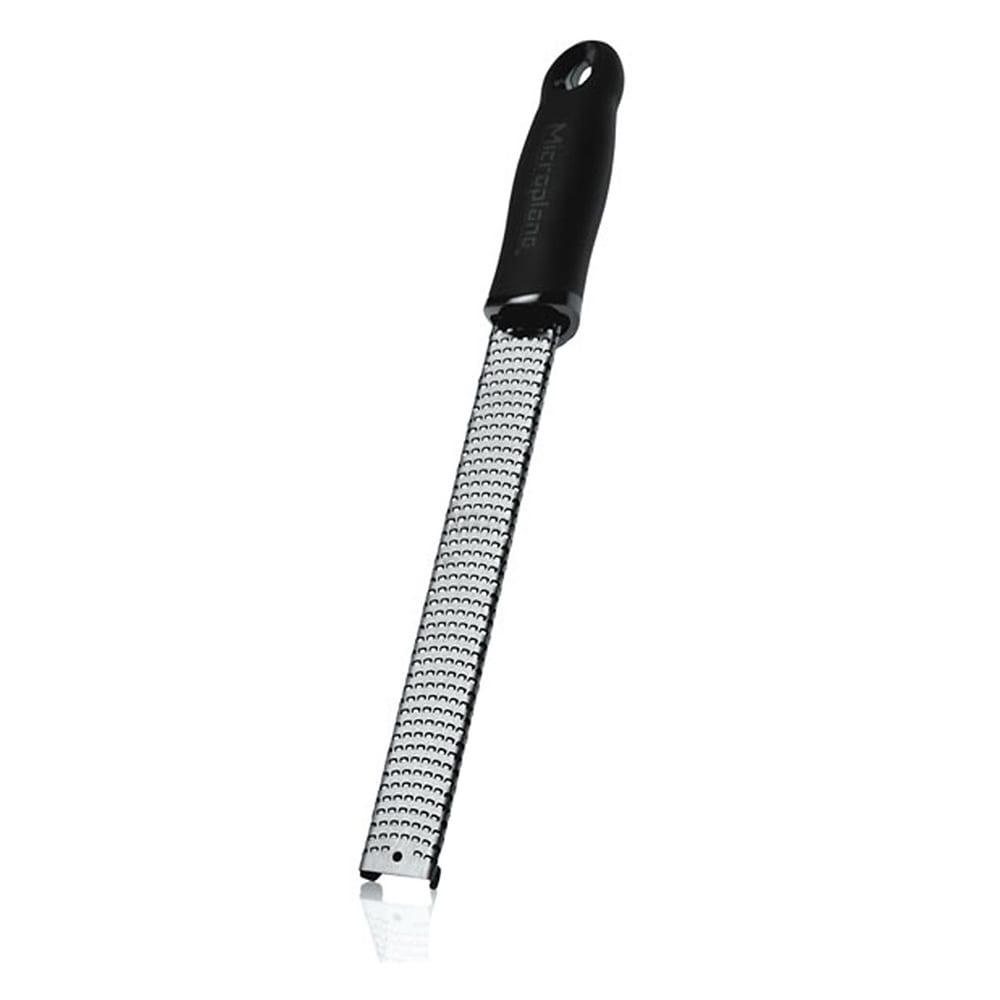 Microplane 12" Zester/Grater w/ Black Plastic Handle, Stainless (446020)