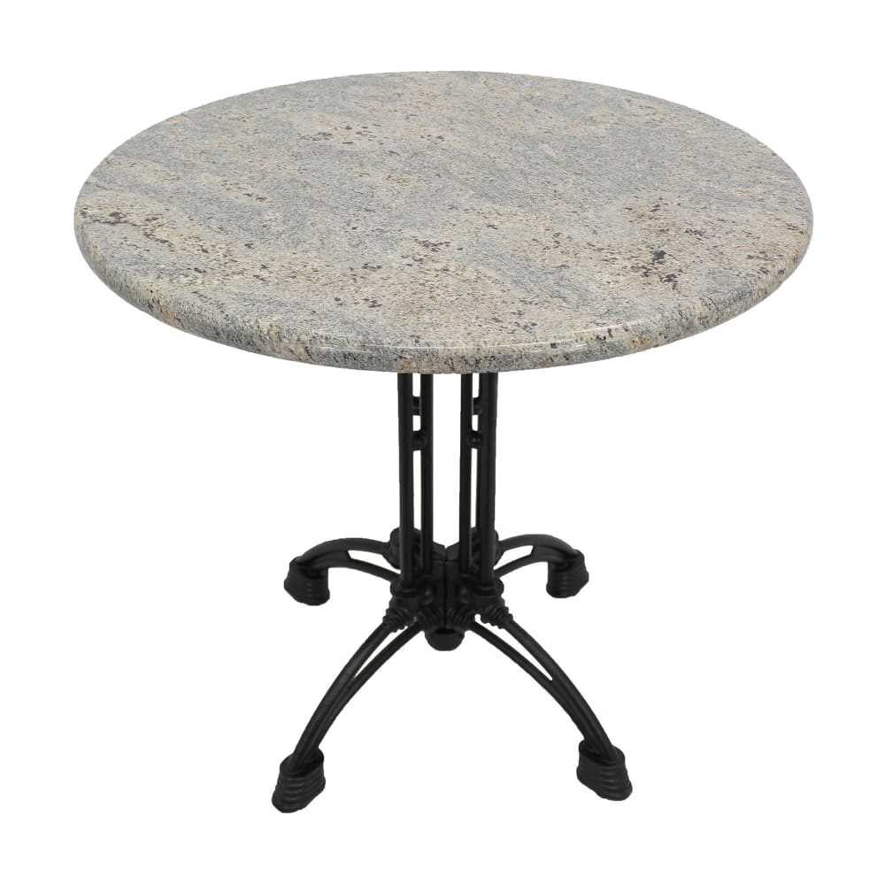 Art Marble 24" Round Granite Table Top - Indoor/Outdoor, Kashmir White ...